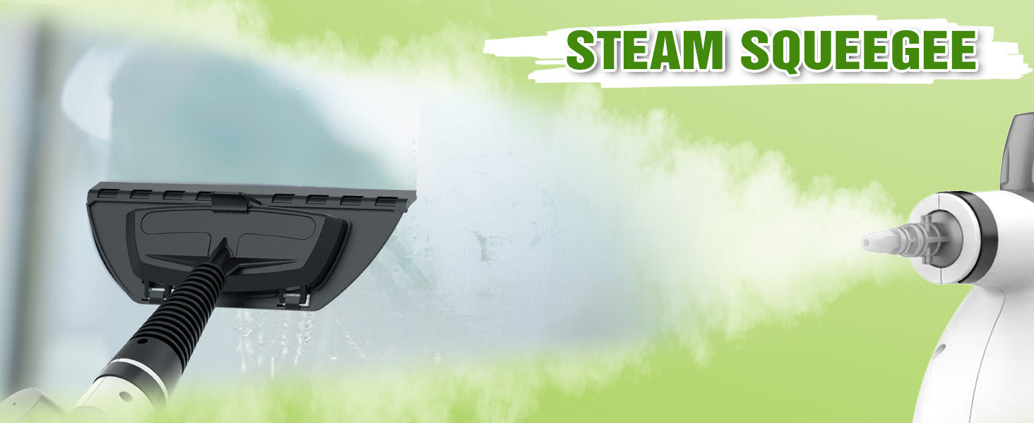 Pressurized Handheld Multi-Surface Natural Steam Cleaner with 12 pcs A