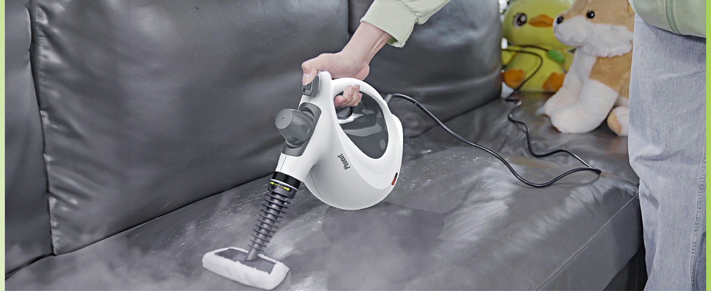 Pressurized Handheld Multi-Surface Natural Steam Cleaner with 12 pcs A